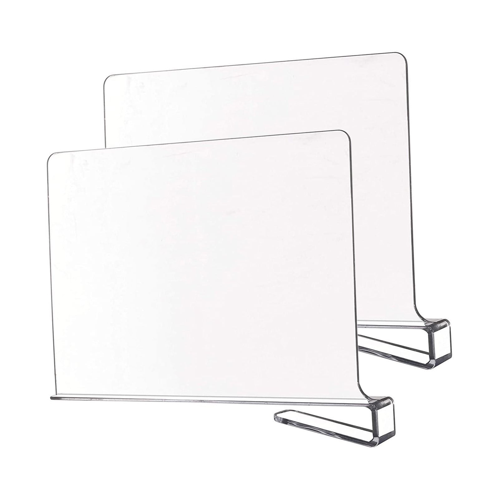 ChicYu Modular Acrylic Shelf Dividers,2-Pack Adjustable Cabinet ...