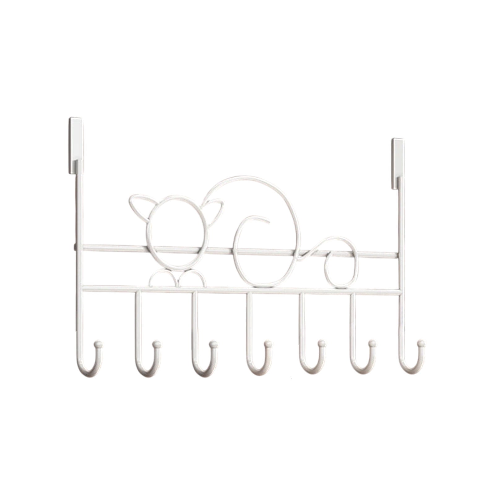 ChicYu Over-Door Multi-Hook Rack,No-Damage Hanging System for Coats ...