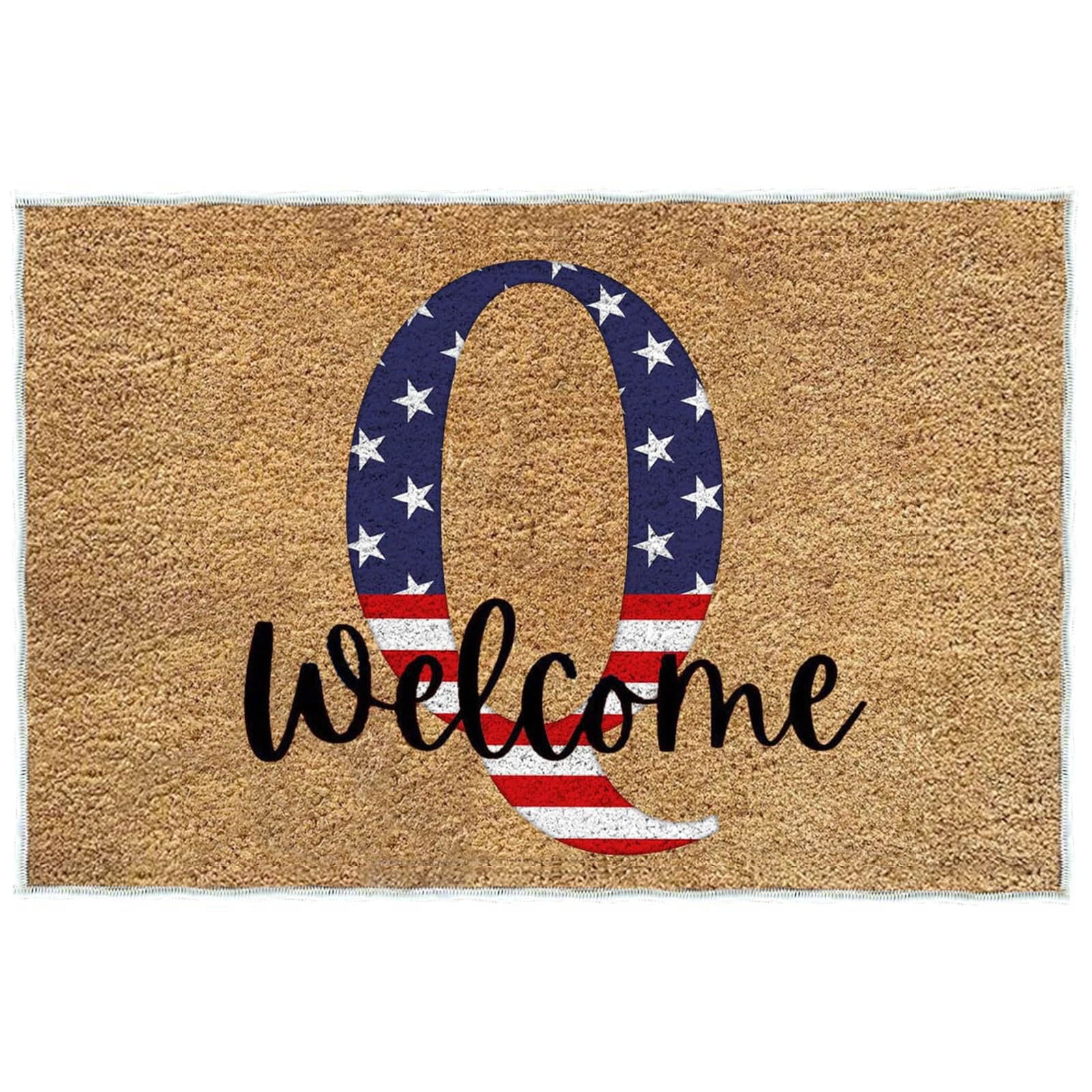 ChicYu Patriotic Welcome Doormat Fourth July Theme Entryway Rug ...