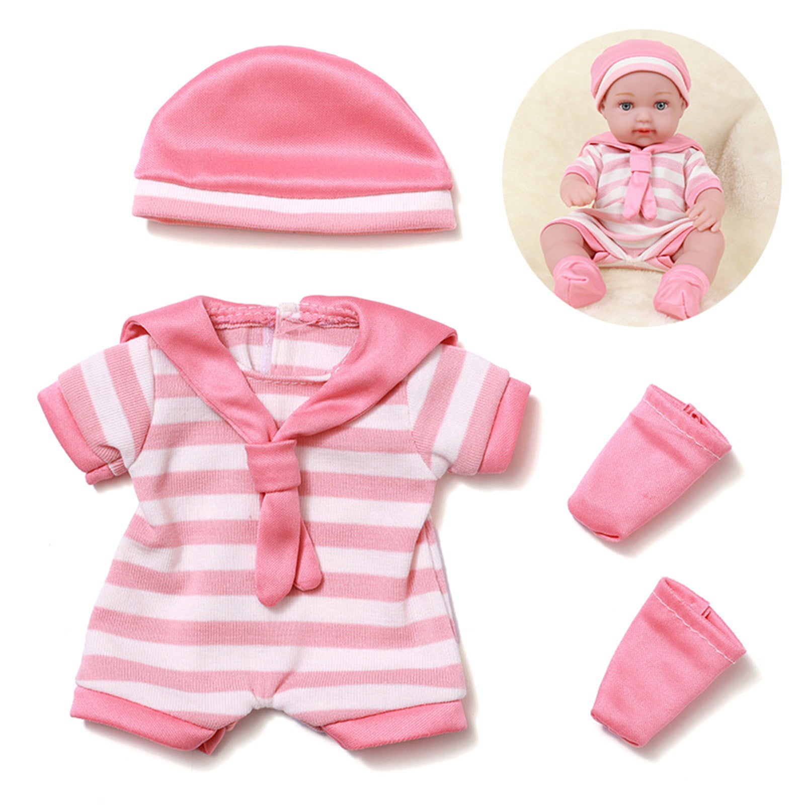 ChicYu Reborn Doll Clothes 12in Winter Cotton Coat Style Realistic Doll ...