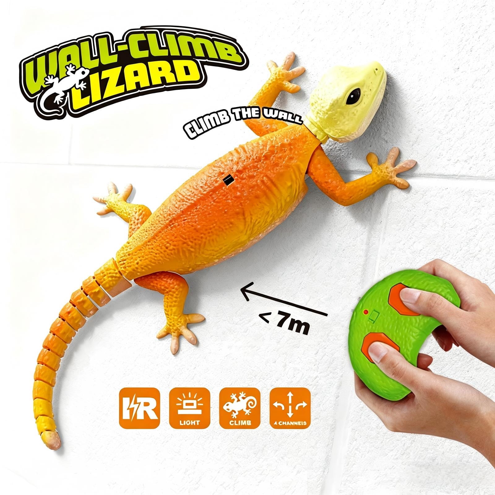 ChicYu Remote Control Toy Simulation Lizard Electric Bionic Climbing ...