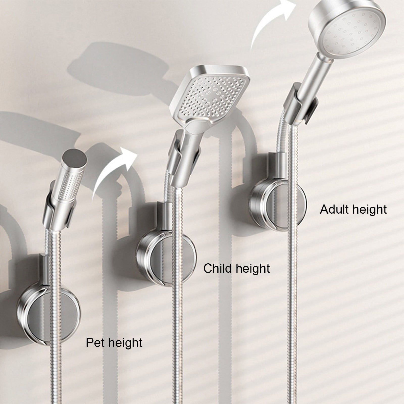 ChicYu Shower Head Holders Bracket Suction Cup Mount Adjustable Nozzle ...