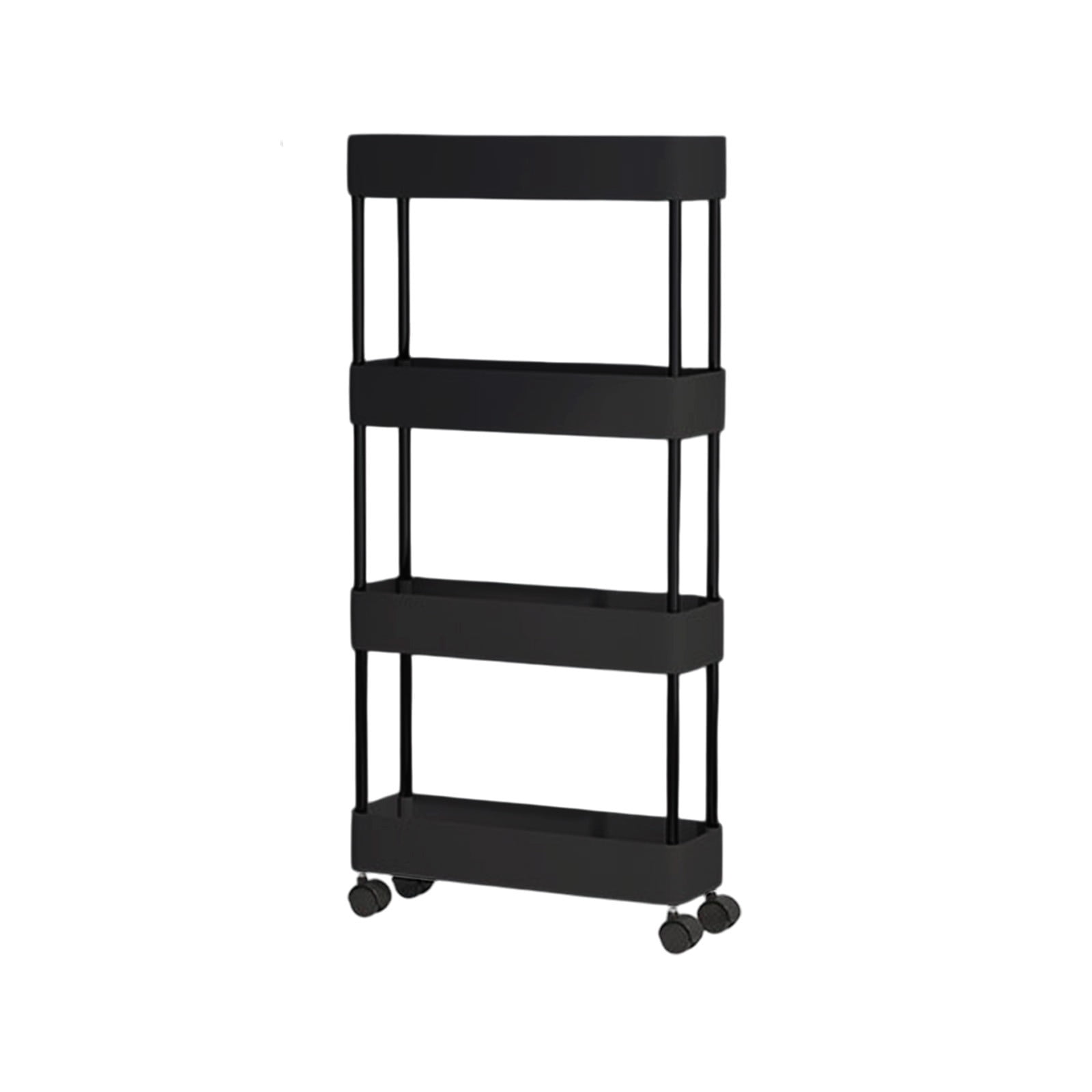 ChicYu Slim Rolling Storage Cart 4 Tier Bathroom Organizer Laundry ...