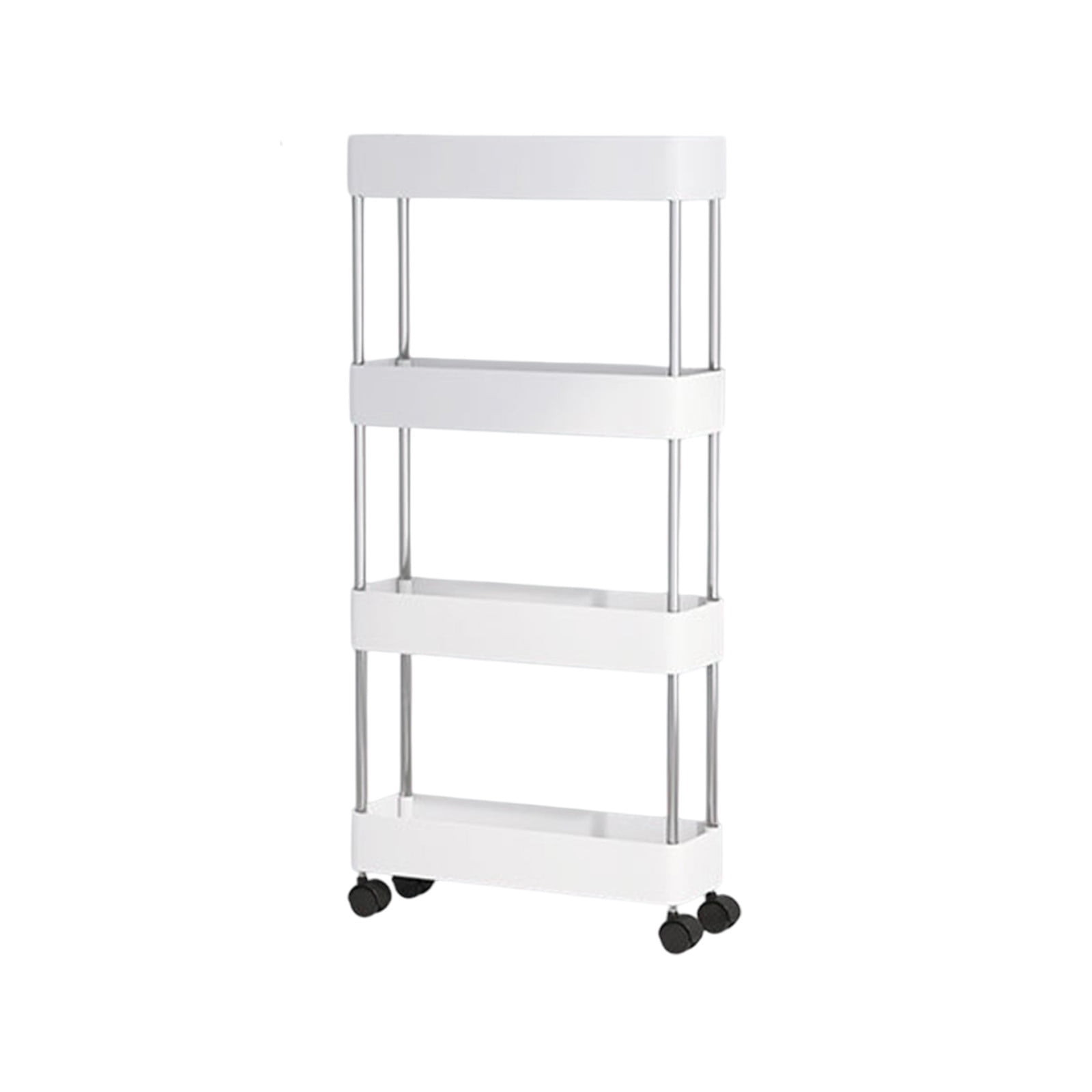 ChicYu Slim Rolling Storage Cart 4 Tier Bathroom Organizer Laundry ...
