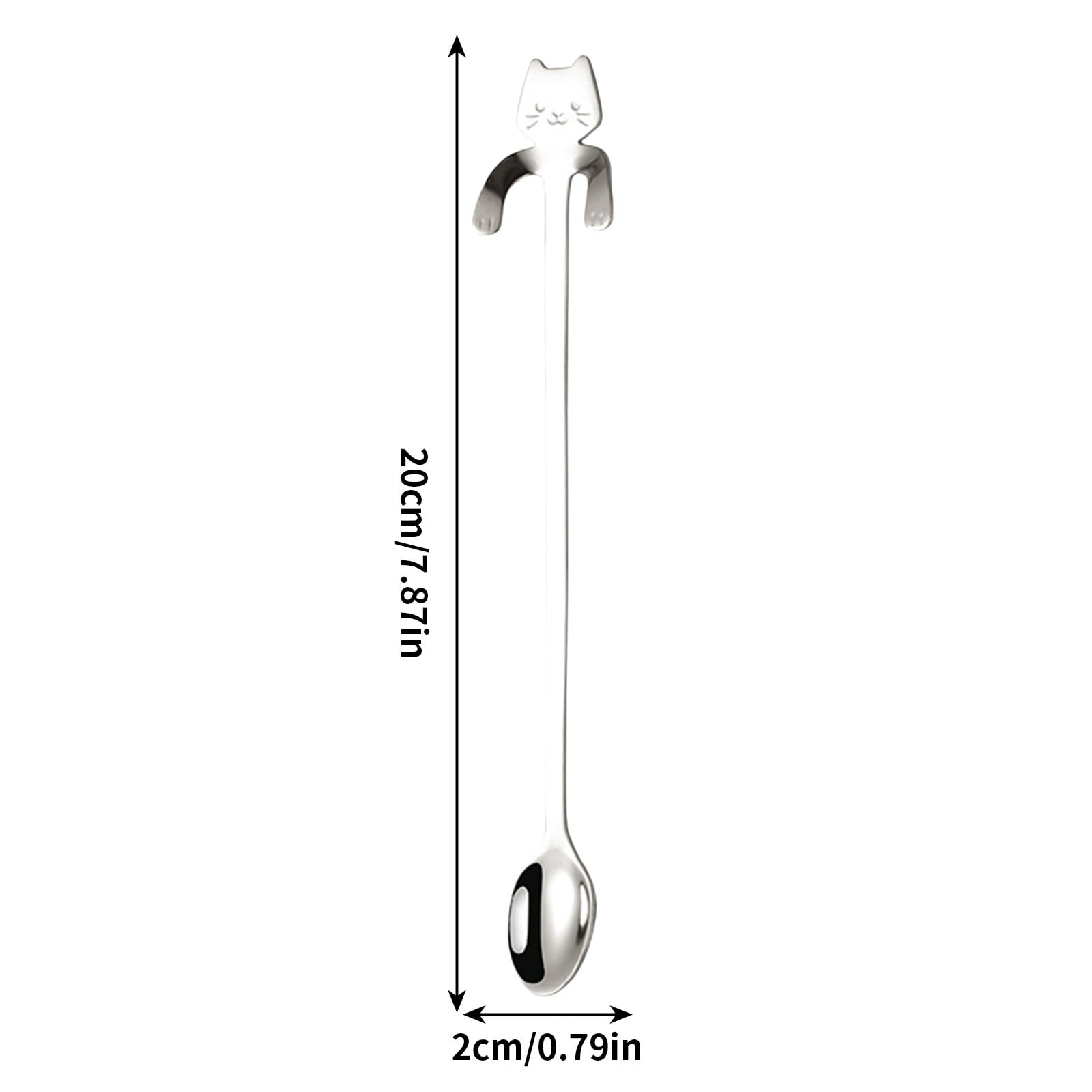 ChicYu Stainless Steel Milk Coffee Spoon Dessert Utensil Ice Cream ...