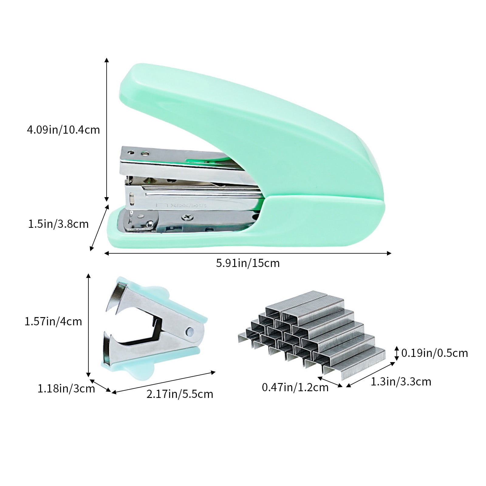 ChicYu Stapler Kit with Anti-Slip Grip,Jam-Free Mechanism for Classroom ...