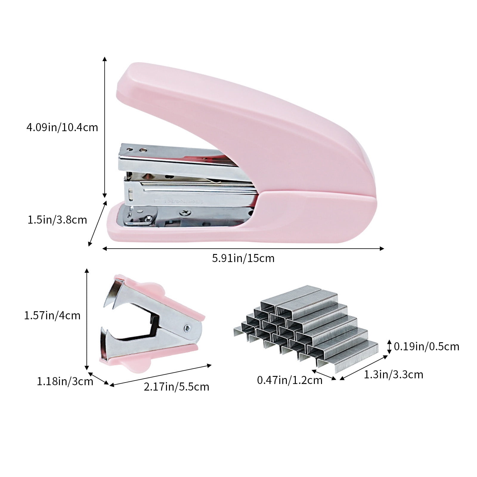 ChicYu Stapler Kit with Anti-Slip Grip,Jam-Free Mechanism for Classroom ...