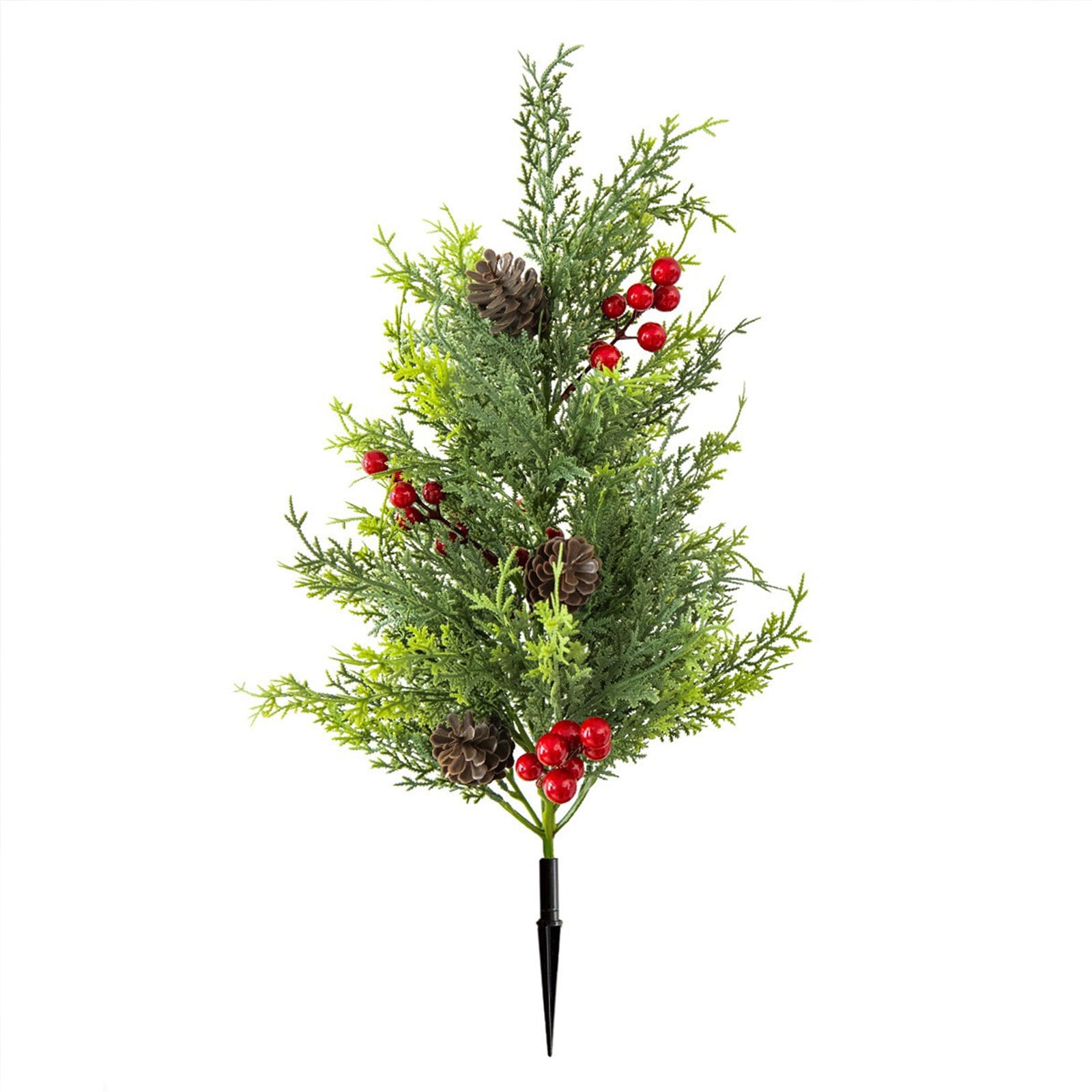 ChicYu Two-Color Small Ground-Insert Decoration Artificial Pines Needle ...