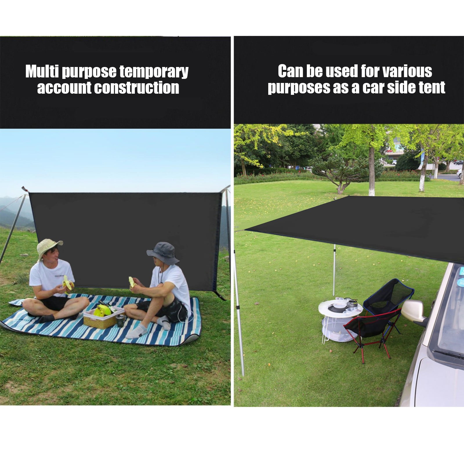 ChicYu Water Proof Sunshade Cloth Camping Cloth Dining Sided Protector ...