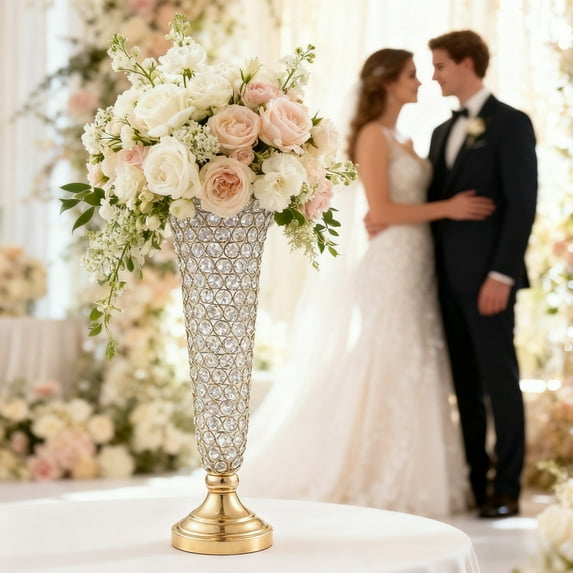 ChicYu Wedding Party Candlestick Holder Elegant Metal Candle Stand ...