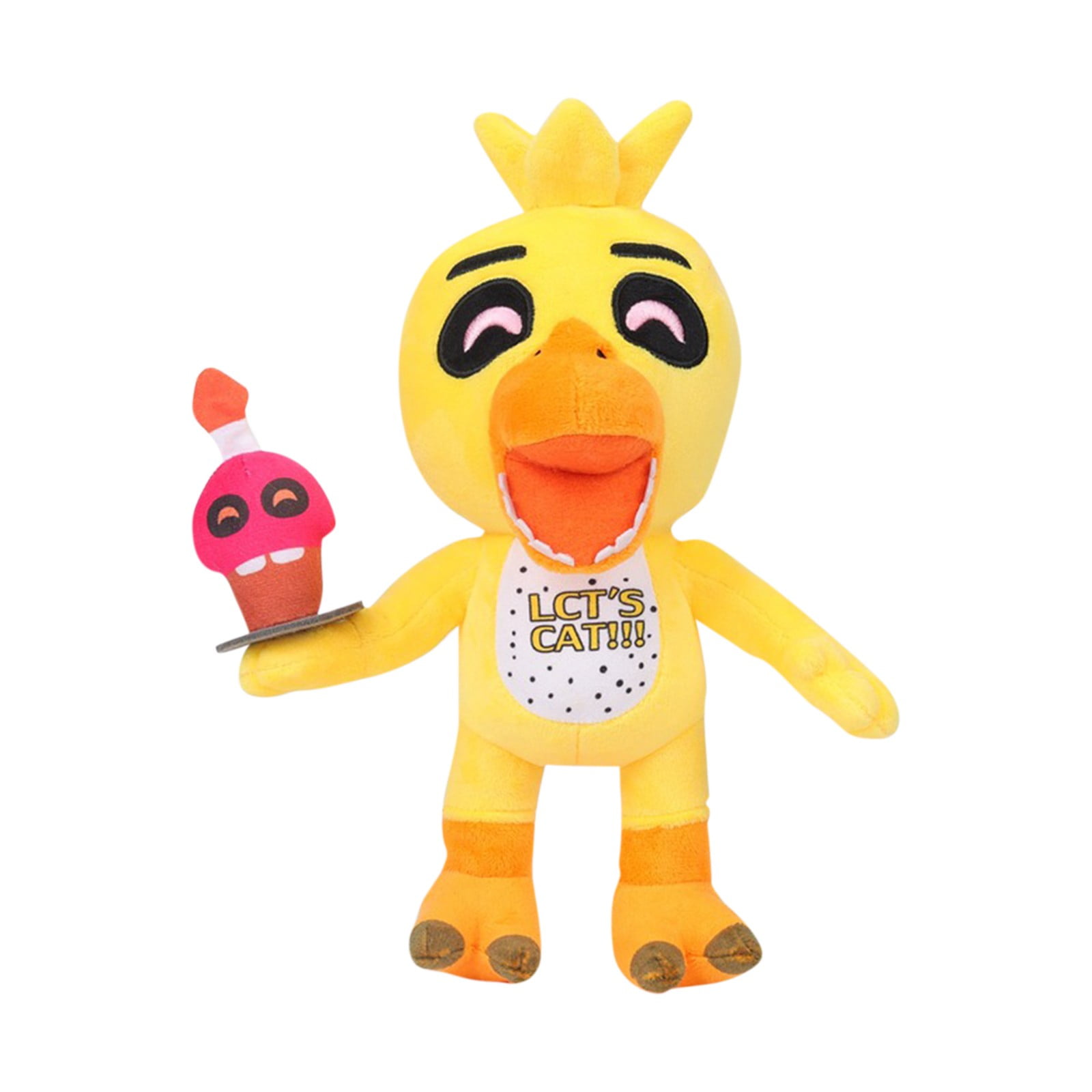 Chica with Cupcake Cartoon Plush Doll Stuffed Animal Toy for Kids,Five ...