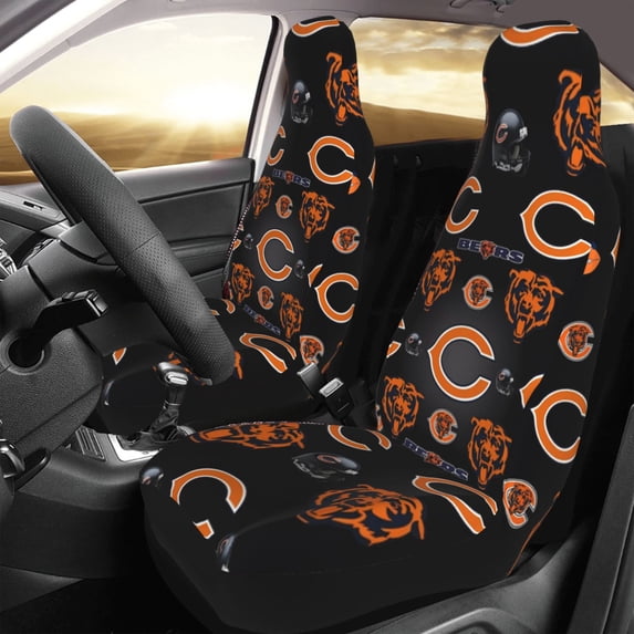 Chicago America Football Team-Inspired Car Seat Covers 2-Pack - Non ...