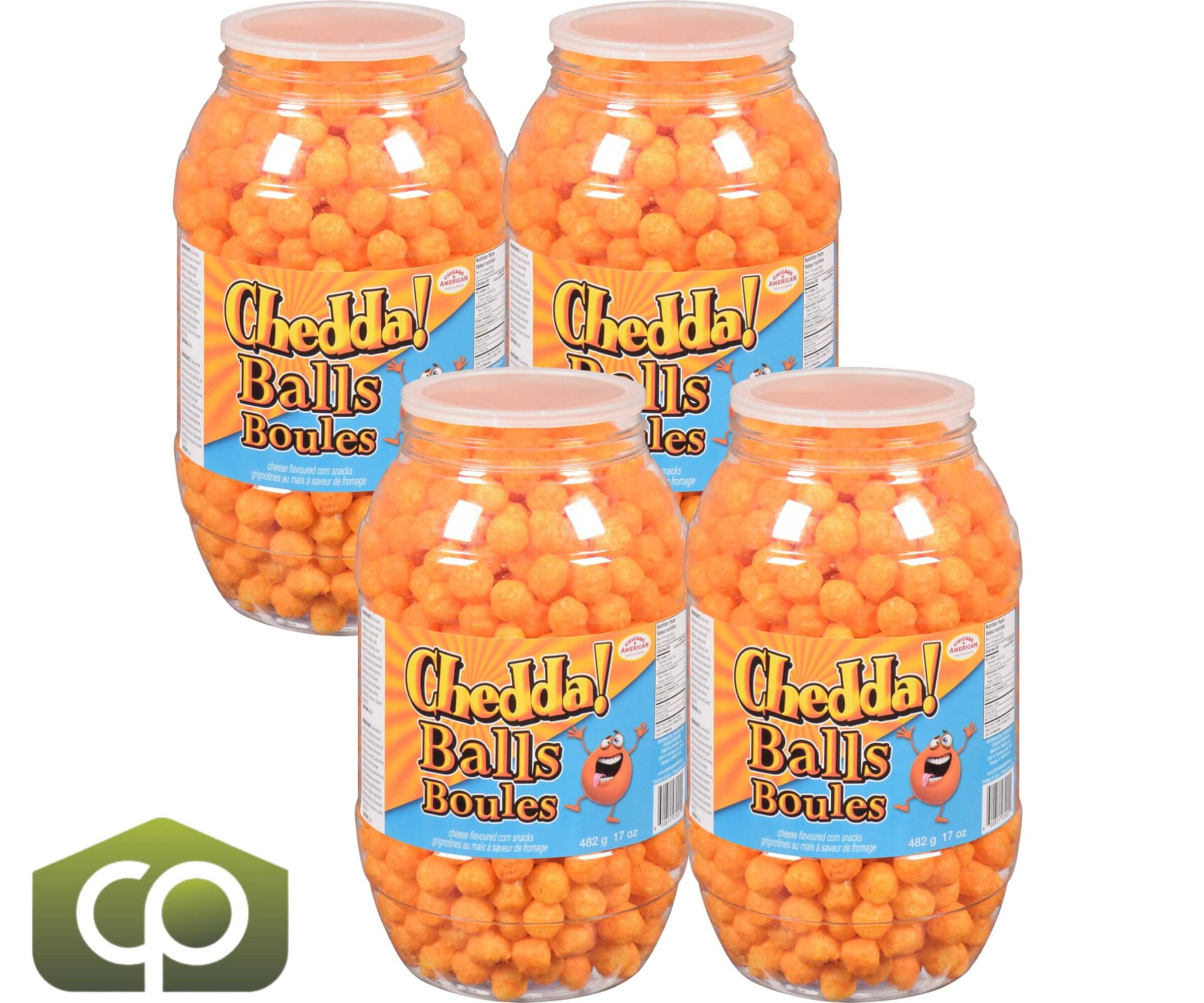 Chicago American Cheddar Cheese Balls - 482g, Crunchy & Cheesy Snack ...