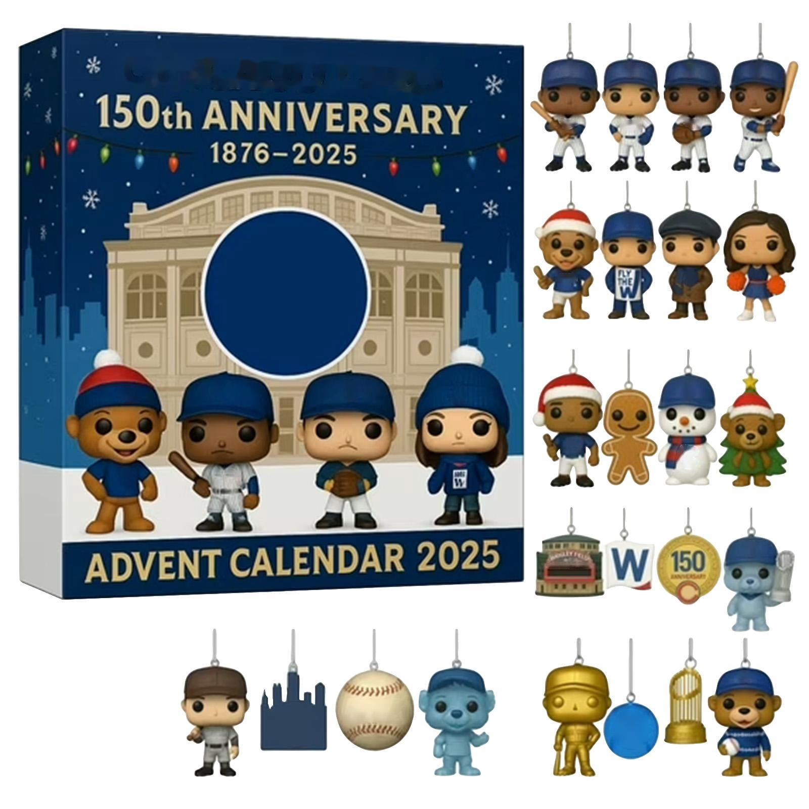 Chicago Baseball 150th Anniversary Advent Calendar 2025, 24 Collectible ...