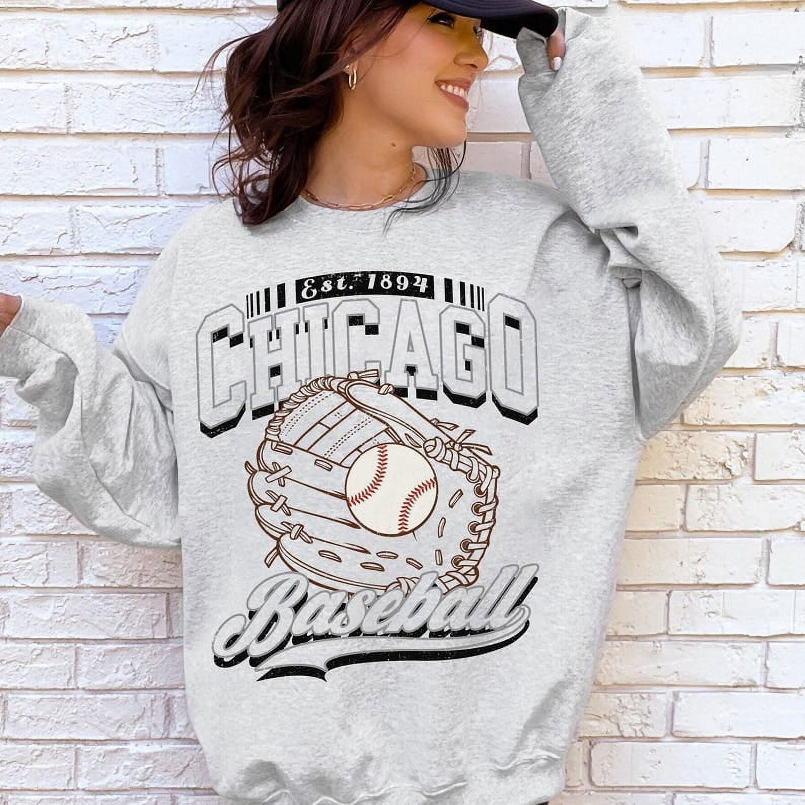 Chicago Baseball Sweatshirt, Vintage Chicago Baseball 90s Style Shirt, Chicago Game Day Tee ...