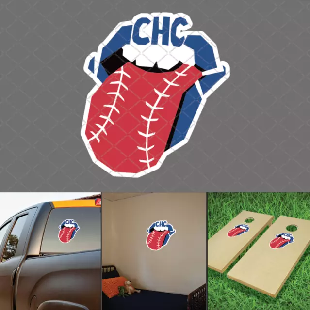 Chicago Baseball Team Rolling Stones Logo Decal Sticker Baseball Rock ...