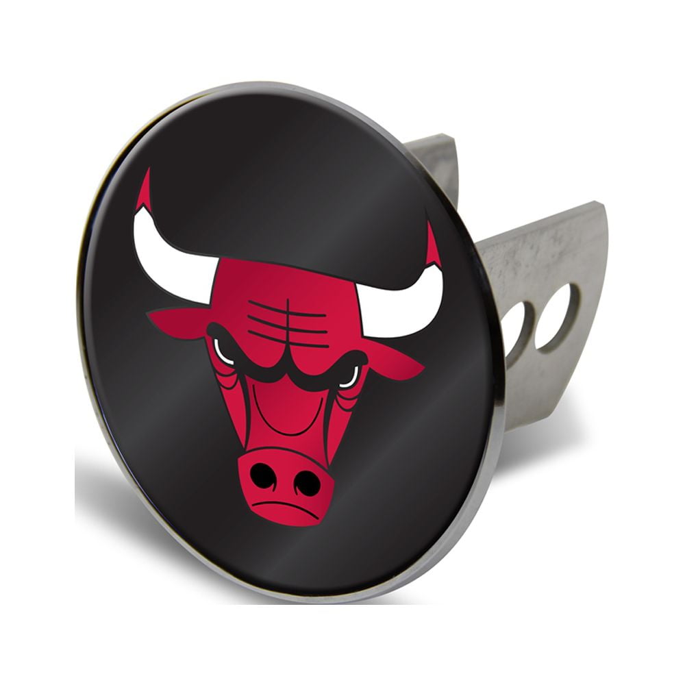 Chicago Basketball Bulls Heavy Duty Chrome Trailer Hitch Cover with ...
