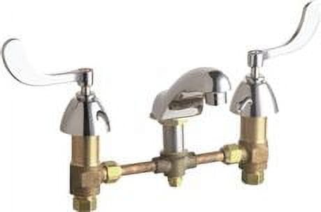 Chicago Bathroom Faucet 2-Handle Lead Free Chrome, Wrist Blade Handles ...