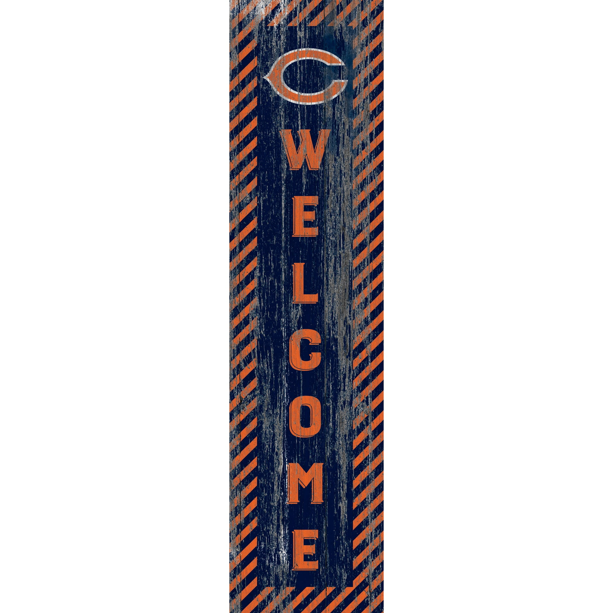 Chicago Bears 12'' x 48'' Door Leaner Welcome Sign - Walmart.com