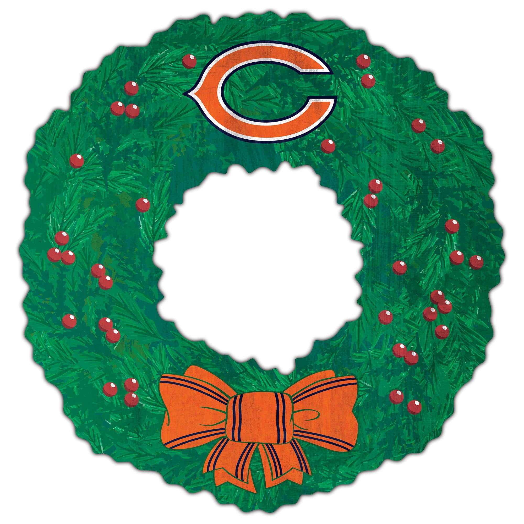 Chicago Bears 16'' Team Wreath Sign - Walmart.com