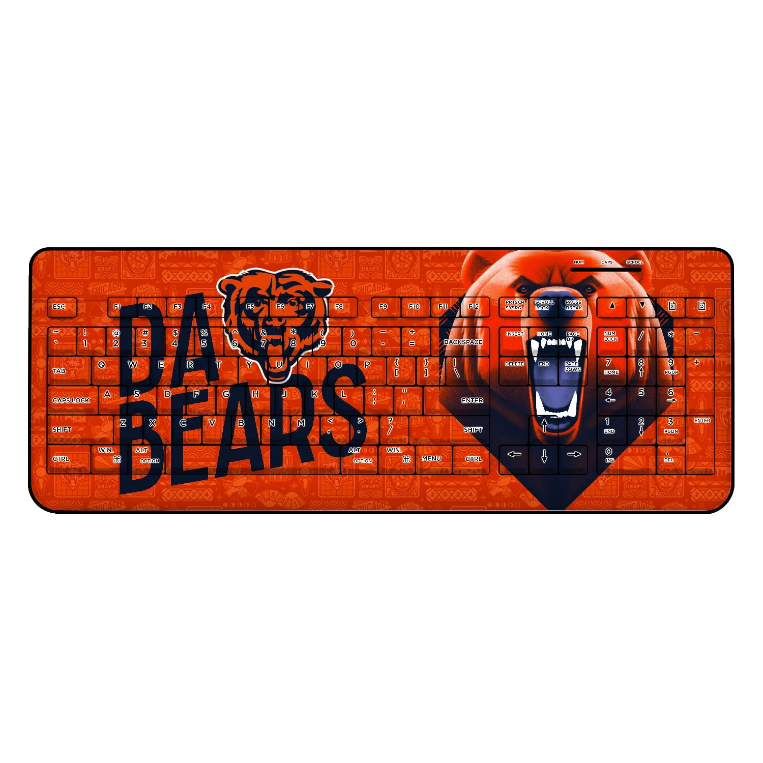 Chicago Bears 2024 Illustrated Limited Edition Wireless Keyboard ...