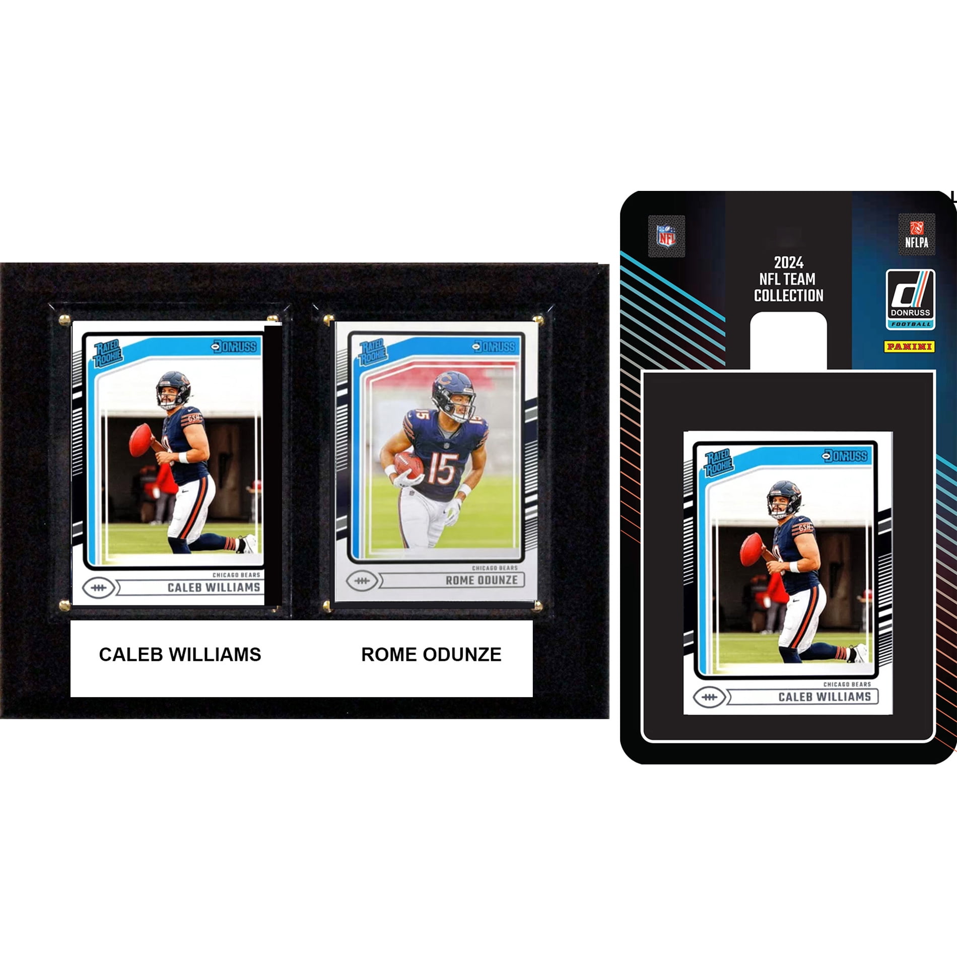 Chicago Bears 6" x 8" Player Plaque & 2024 Team Trading Card Set ...