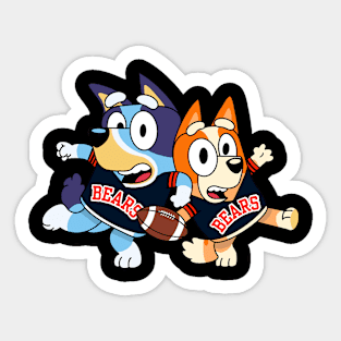 Chicago Bears Bluey And Bingo Sticker Bluey Stickers For Kids, Bluey ...