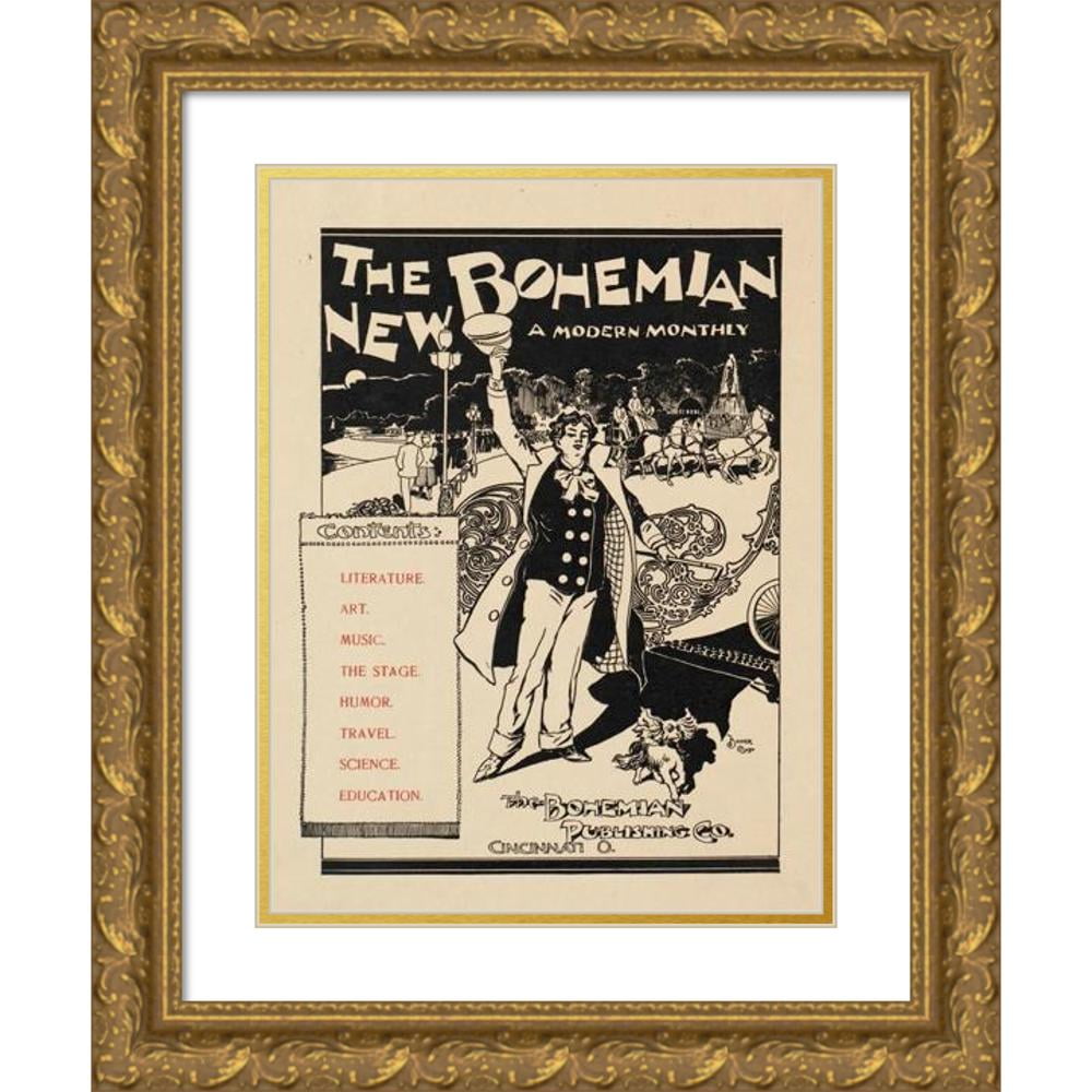 Chicago Binner 11x14 Gold Ornate Wood Frame and Double Matted Museum ...