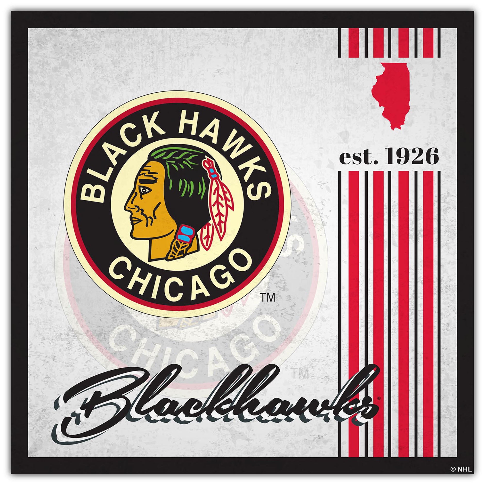 Chicago Blackhawks 10" x 10" Greatest Hits Team Sign - Walmart.com