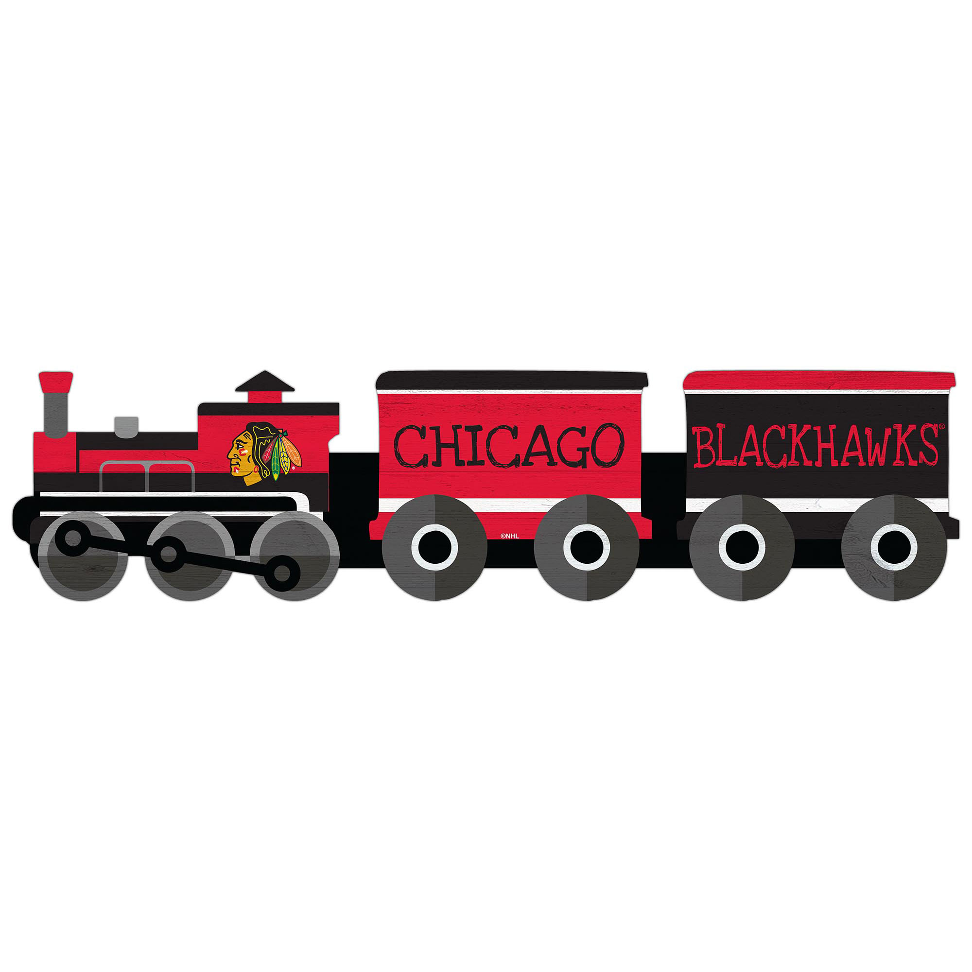 Chicago Blackhawks 6'' x 24'' Train Cutout Sign - Walmart.com