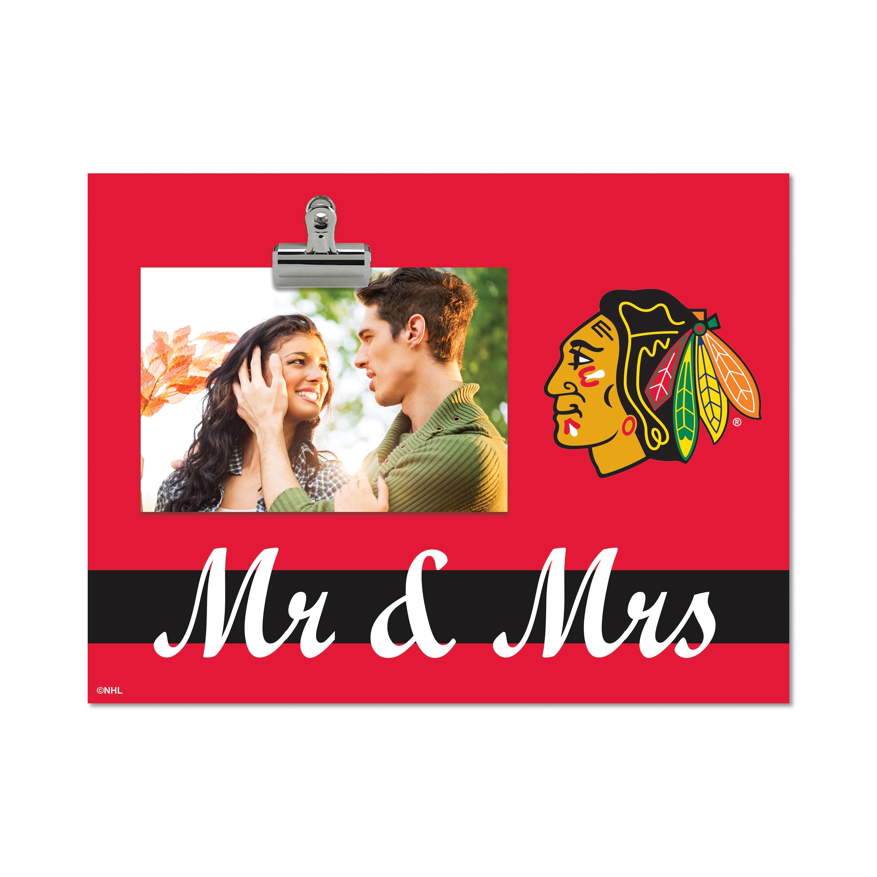 Chicago Blackhawks 8" x 10.5" Briteline Mr & Mrs Clip Frame - Walmart.com