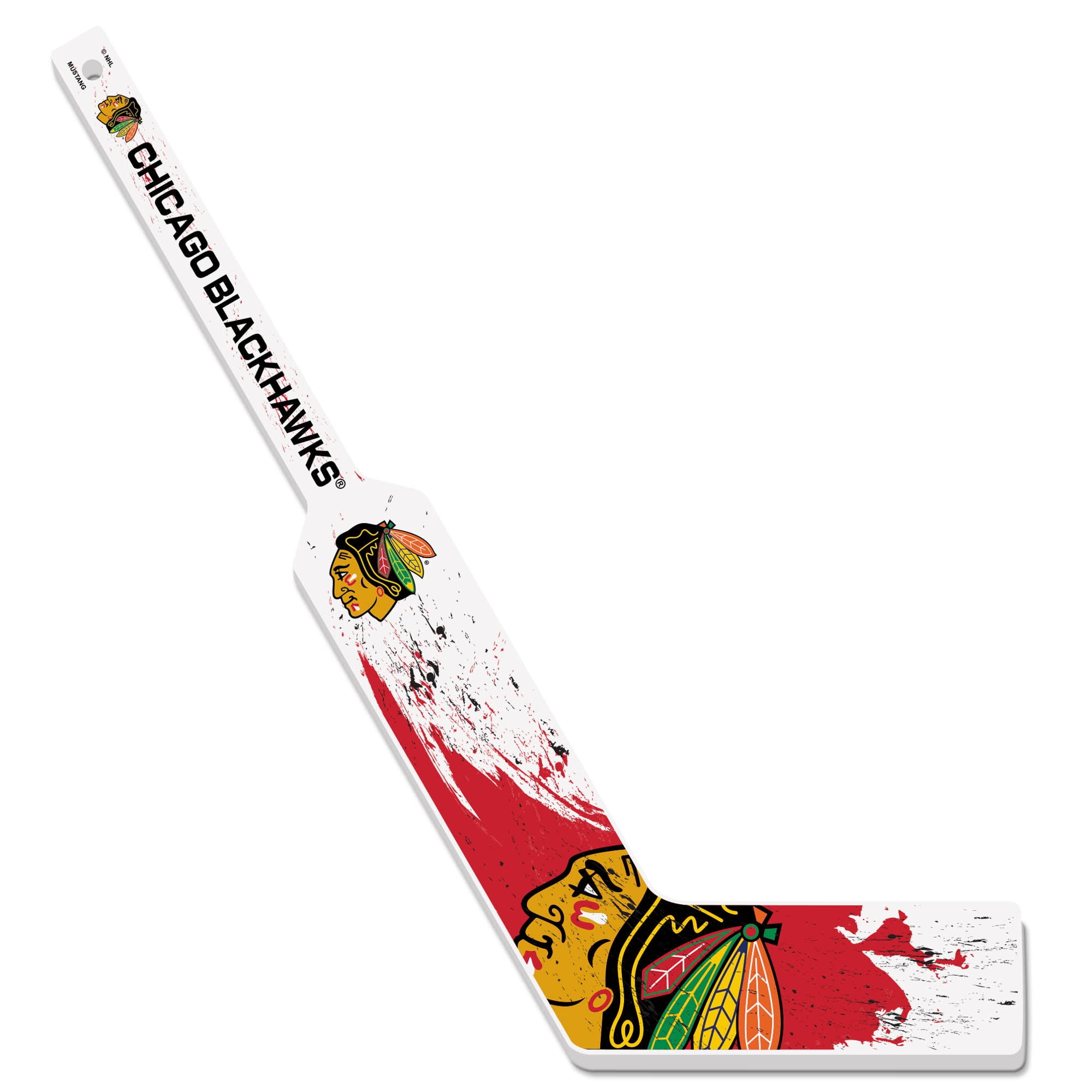 Chicago Blackhawks Goalie Splatter Mini Hockey Stick - Walmart.com