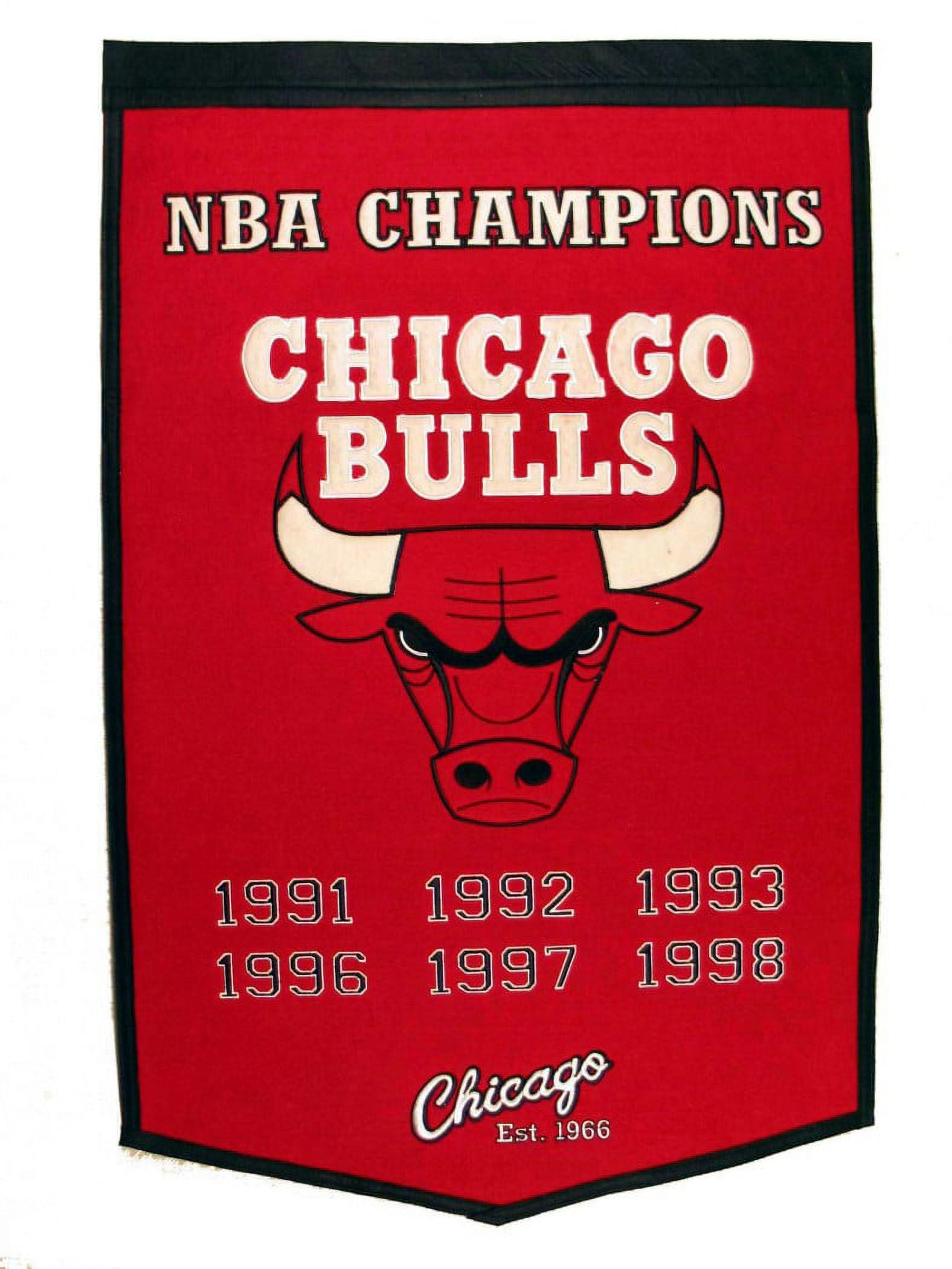 Bulls 24"x38" Wool Banner Dynasty - Walmart.com