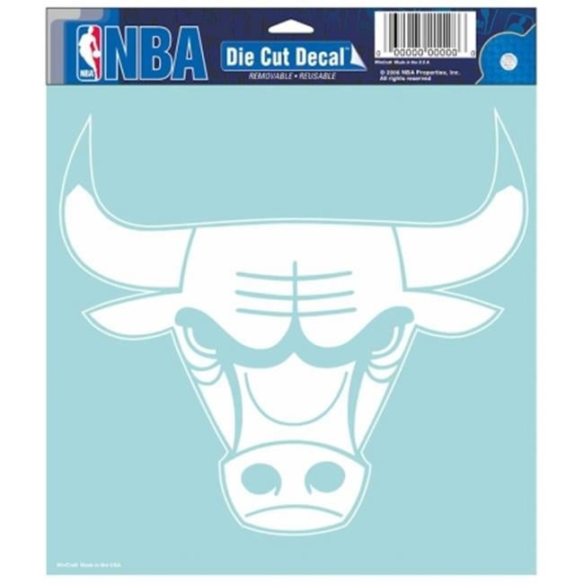 Chicago Bulls Decal 8x8 Die Cut White - Walmart.com