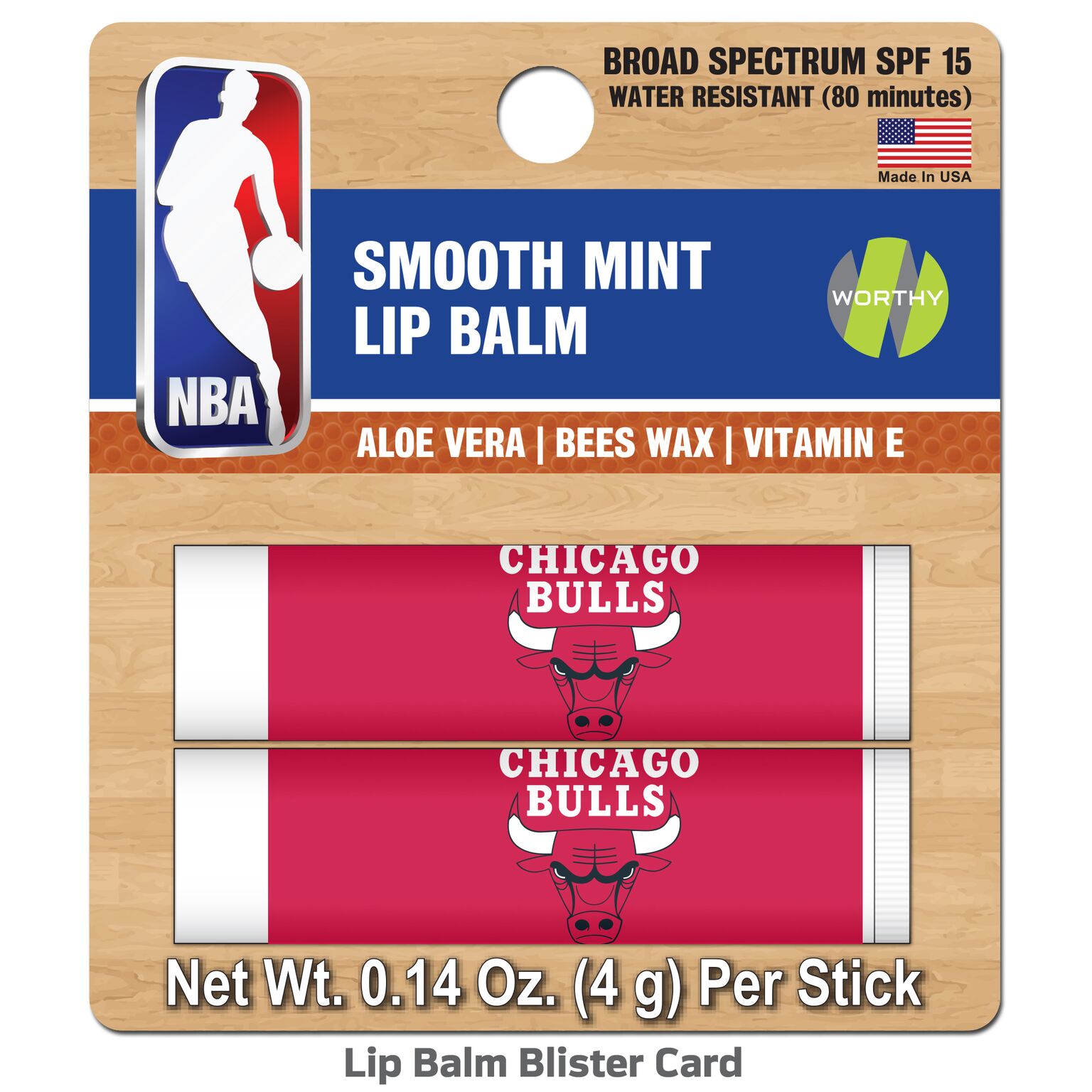Chicago Bulls Lip Balm 2pk - Walmart.com