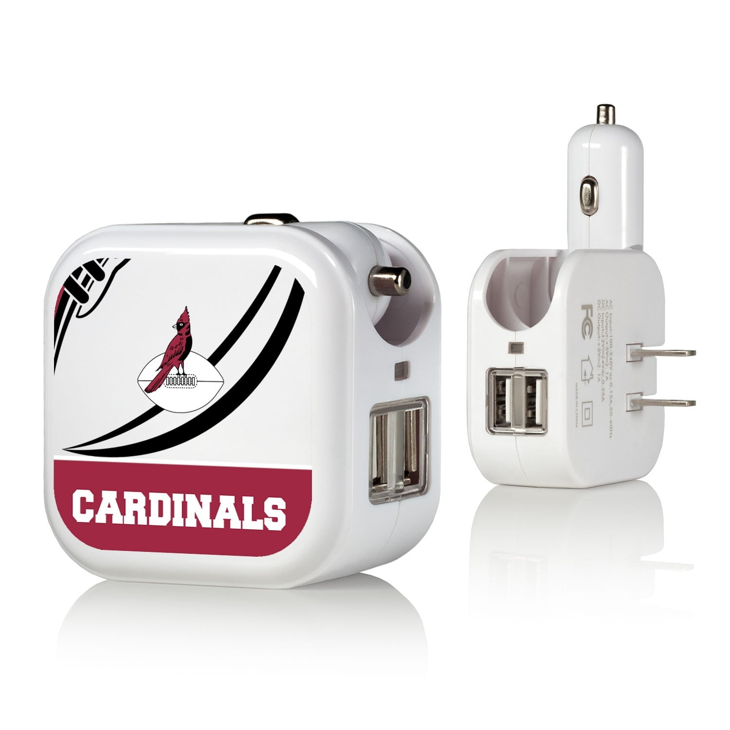Chicago Cardinals 2-in-1 Pastime Design USB Charger - Walmart.com