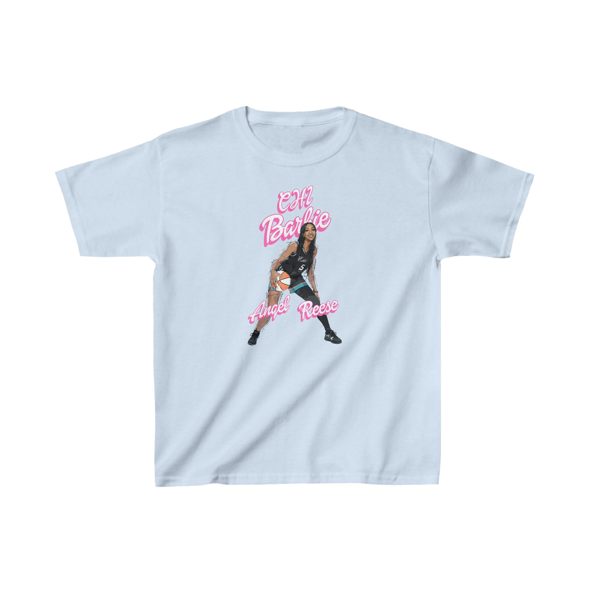 Chicago Chi Barbie Angel Reese 5 Cartoon Basketball fans Kids Cotton ...