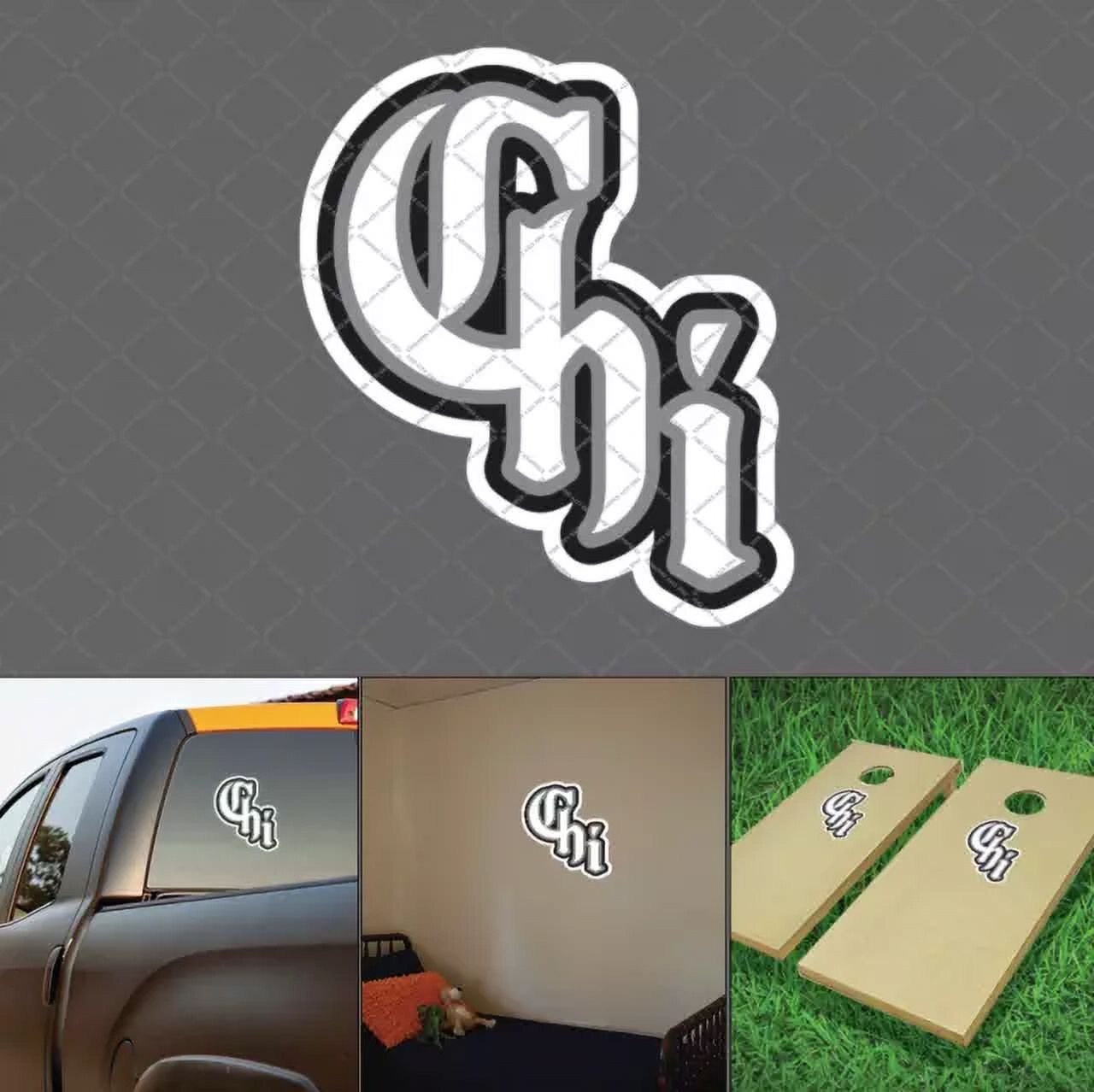 Chicago Chicago Baseball Team Chi Sticker Logo Vinyl Decal Chi-Town Car ...