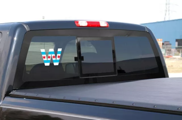 Chicago Chicago Baseball Team Sticker Decal W Win Logo Flag Car 5"X4 ...