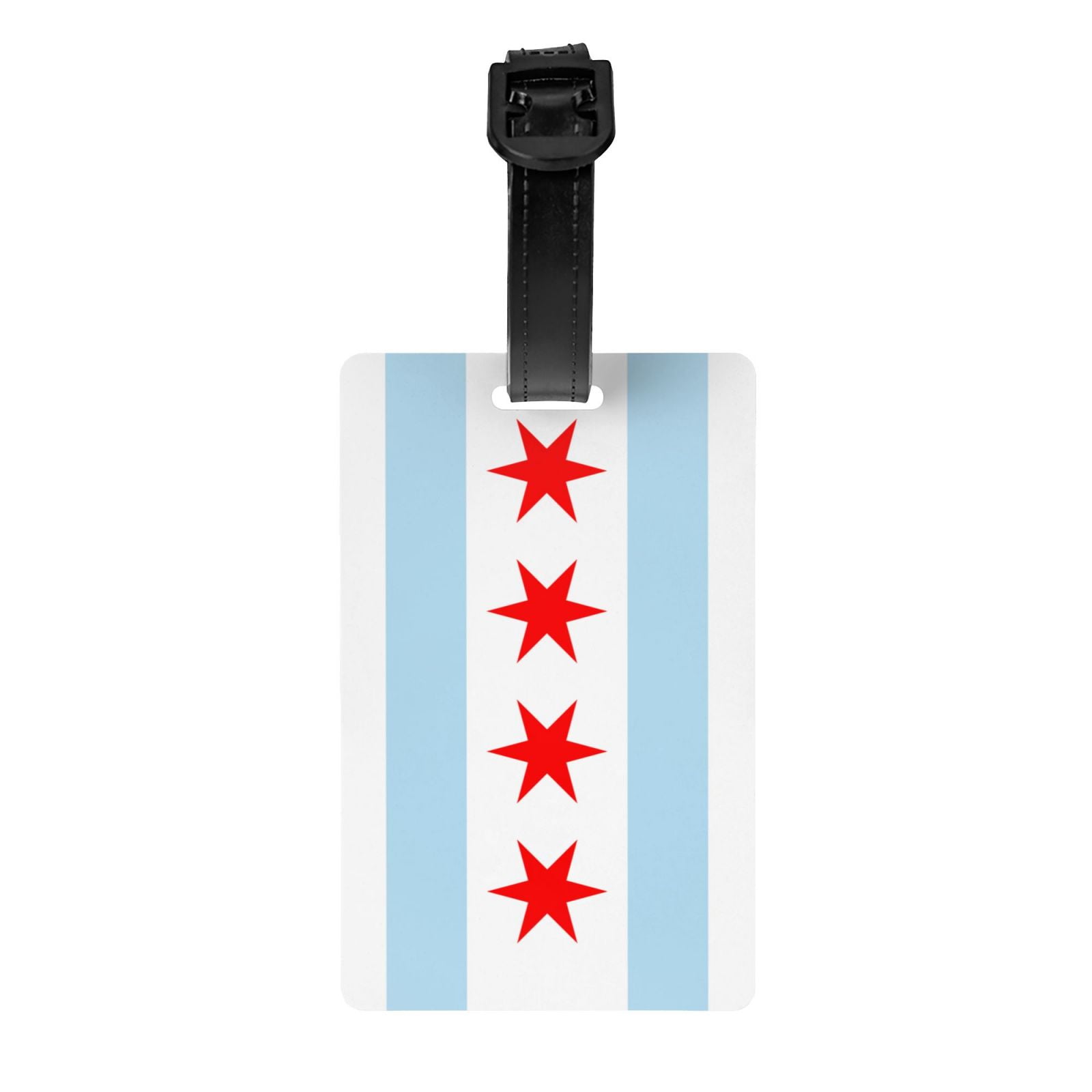 Chicago City Flag Luggage Tag Name Id Card Suitcase Labels Identifiers ...