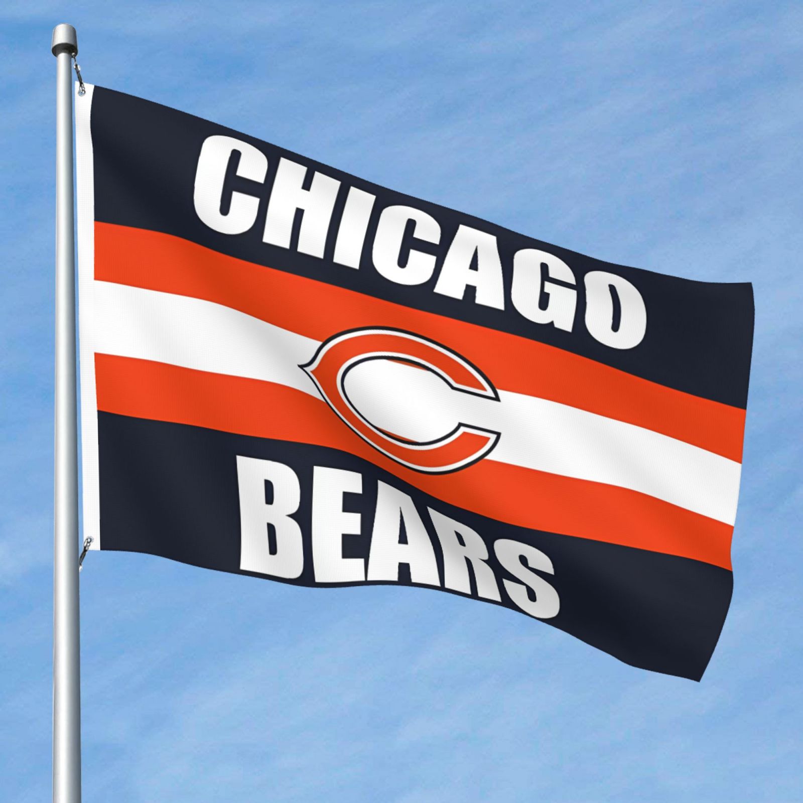 Chicago City Football team flag double-sided 5x8ft flags patio ...