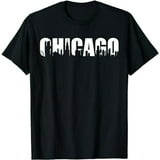 Chicago City Skyline Silhouette for Unisex Short Sleeve Graphic T-Shirt ...