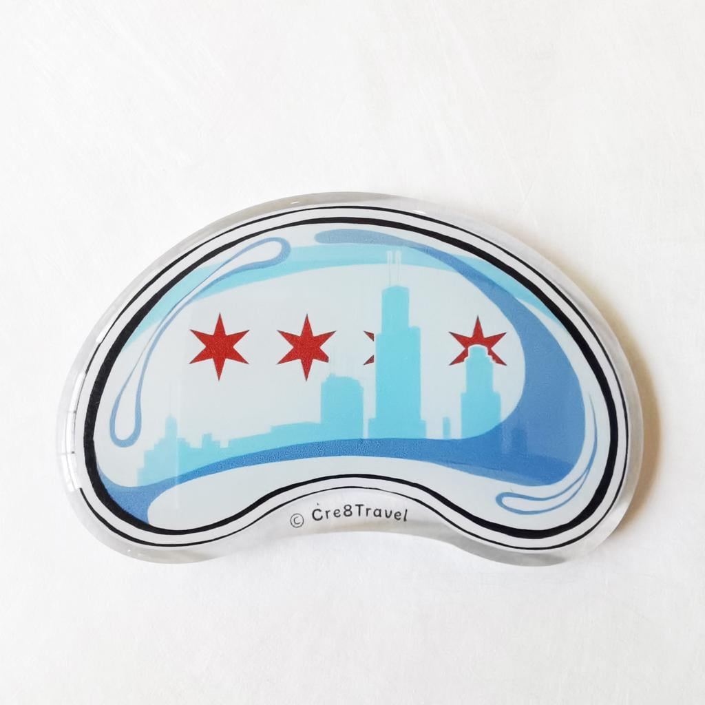 Chicago Cloud Gate (The Bean) Magnet - Walmart.com