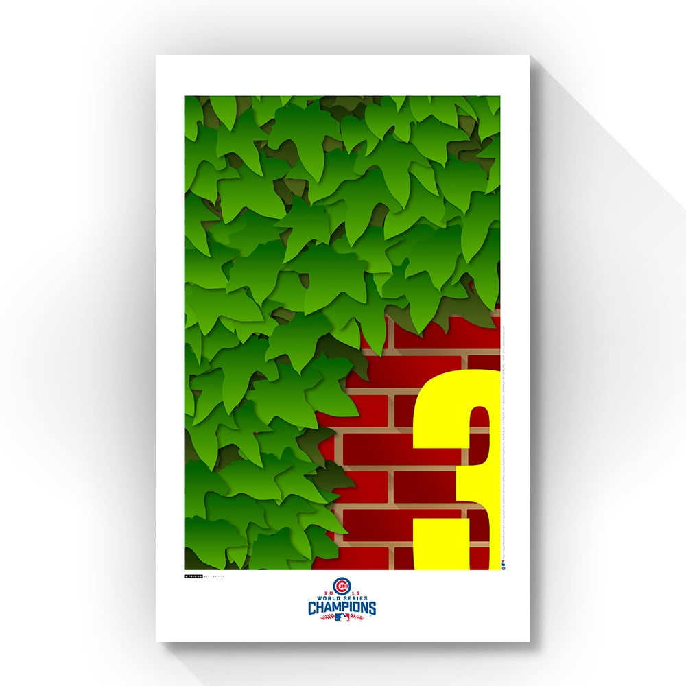 Chicago Cubs 11" x 17" Minimalist Art Brick & Ivy Ballpark Poster ...