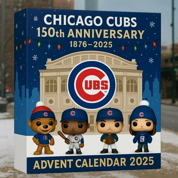 Chicago Cubs 150th Anniversary 2025 Advent Calendar, 24 Collectible ...