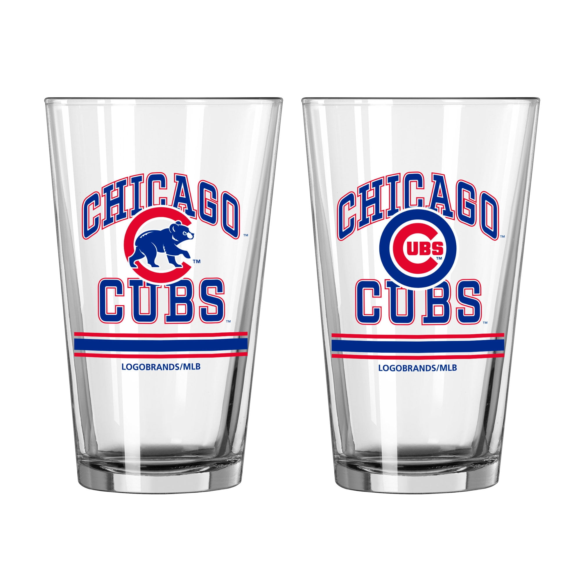 Chicago Cubs 16oz. Pint Glass Two Pack - Walmart.com