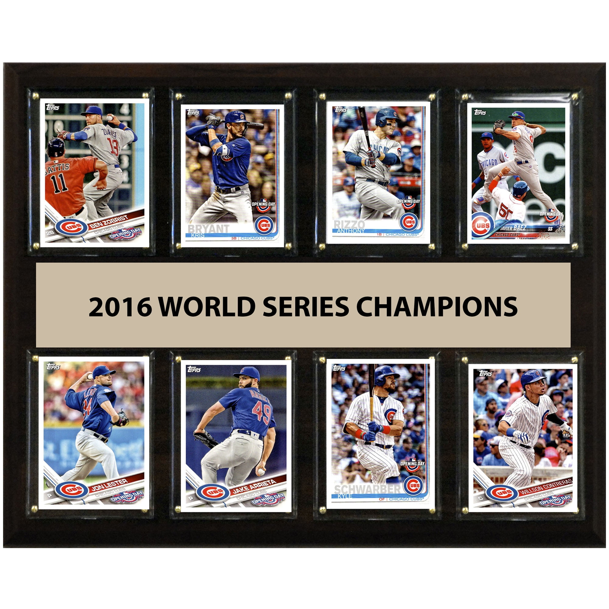 Chicago Cubs 2016 World Series Champions 12'' x 15'' Plaque - Walmart.com