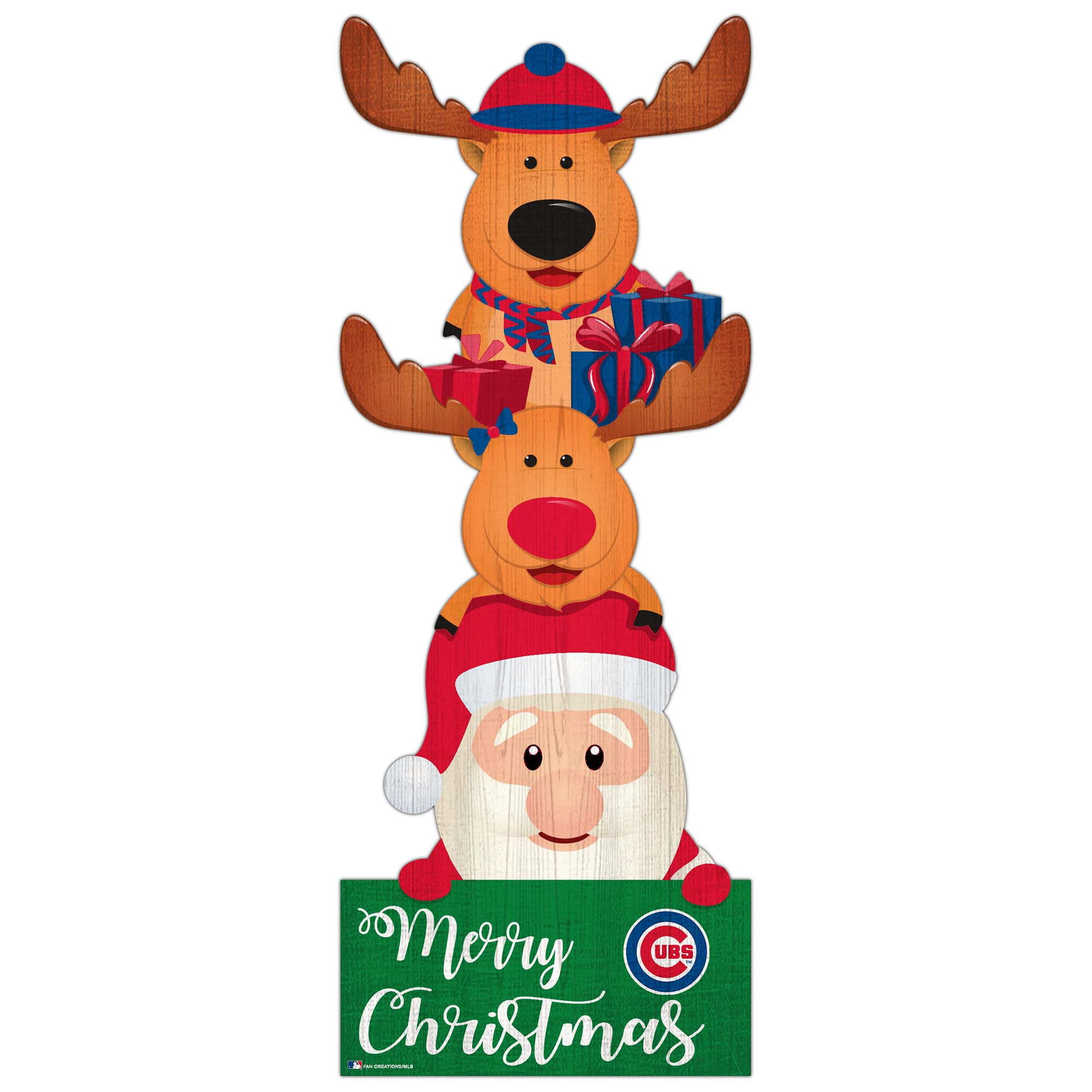 Chicago Cubs 31'' Santa Stack Leaner - Walmart.com