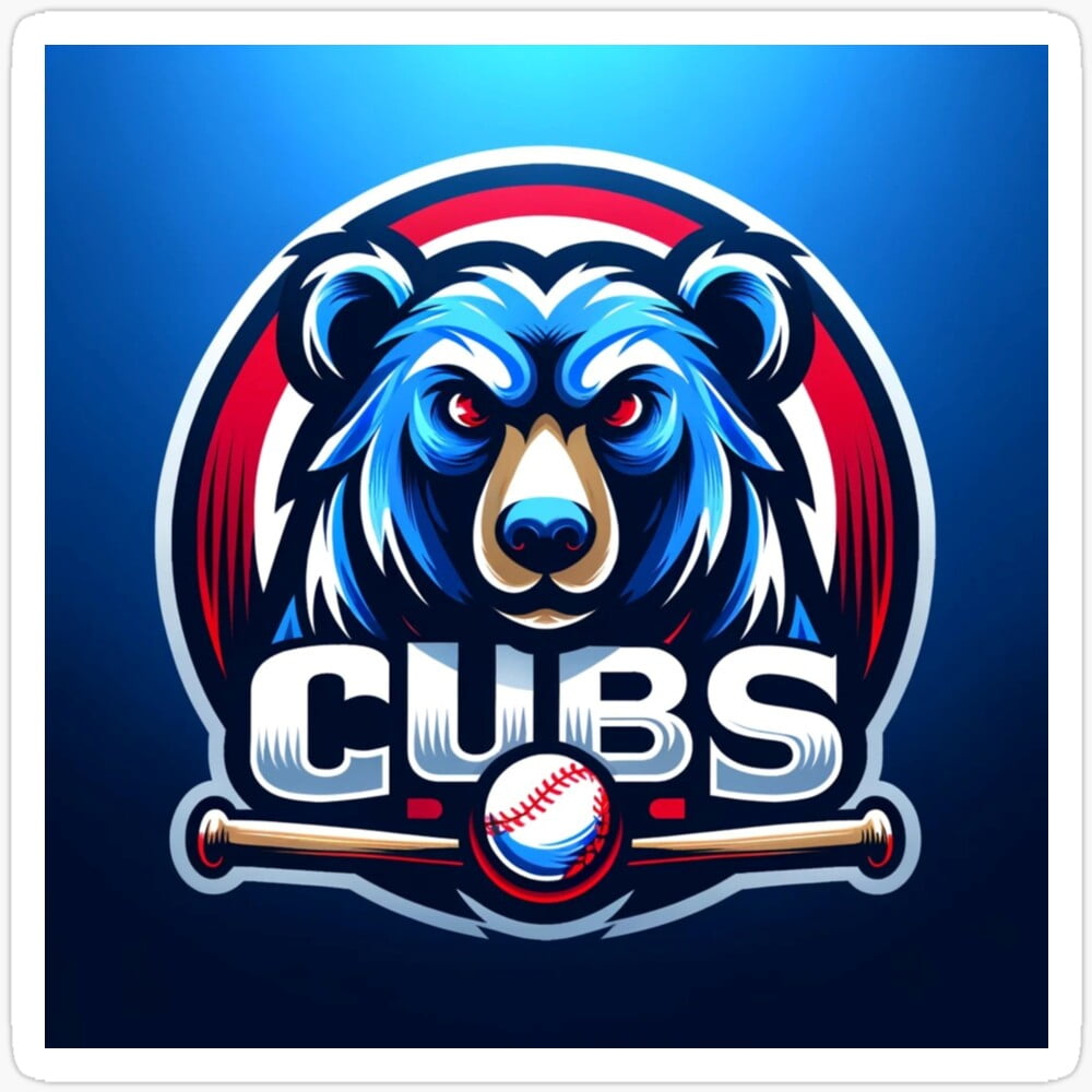 Chicago Cubs Baseball Sticker Baseball Sticker, Football Sticker ...