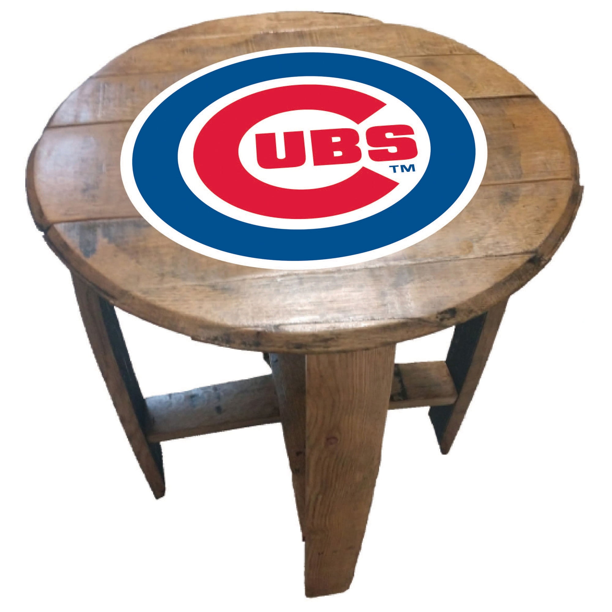 Imperial Chicago Cubs Oak Barrel Table - Walmart.com